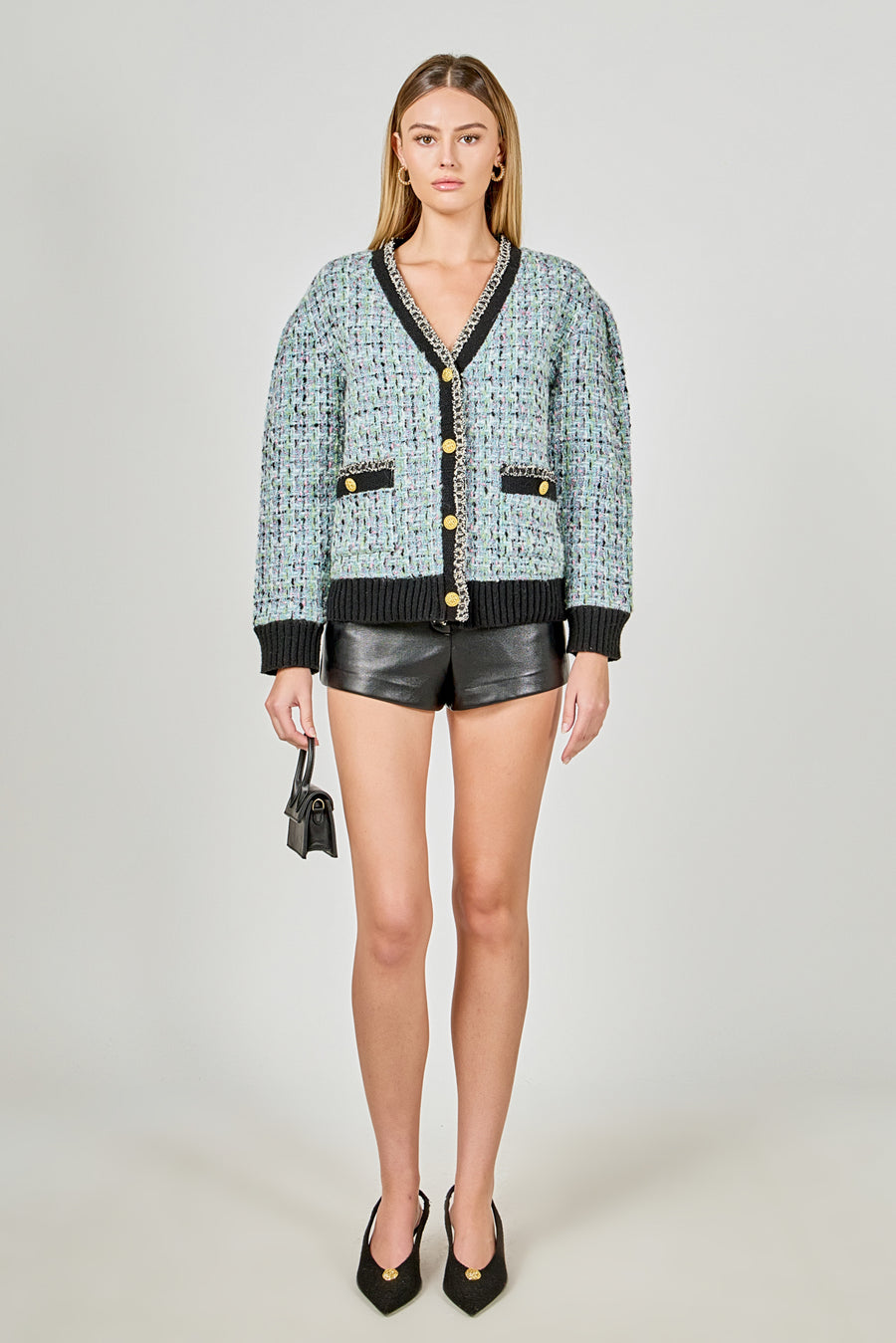 Premium Boucle Cardigan – Endless Rose