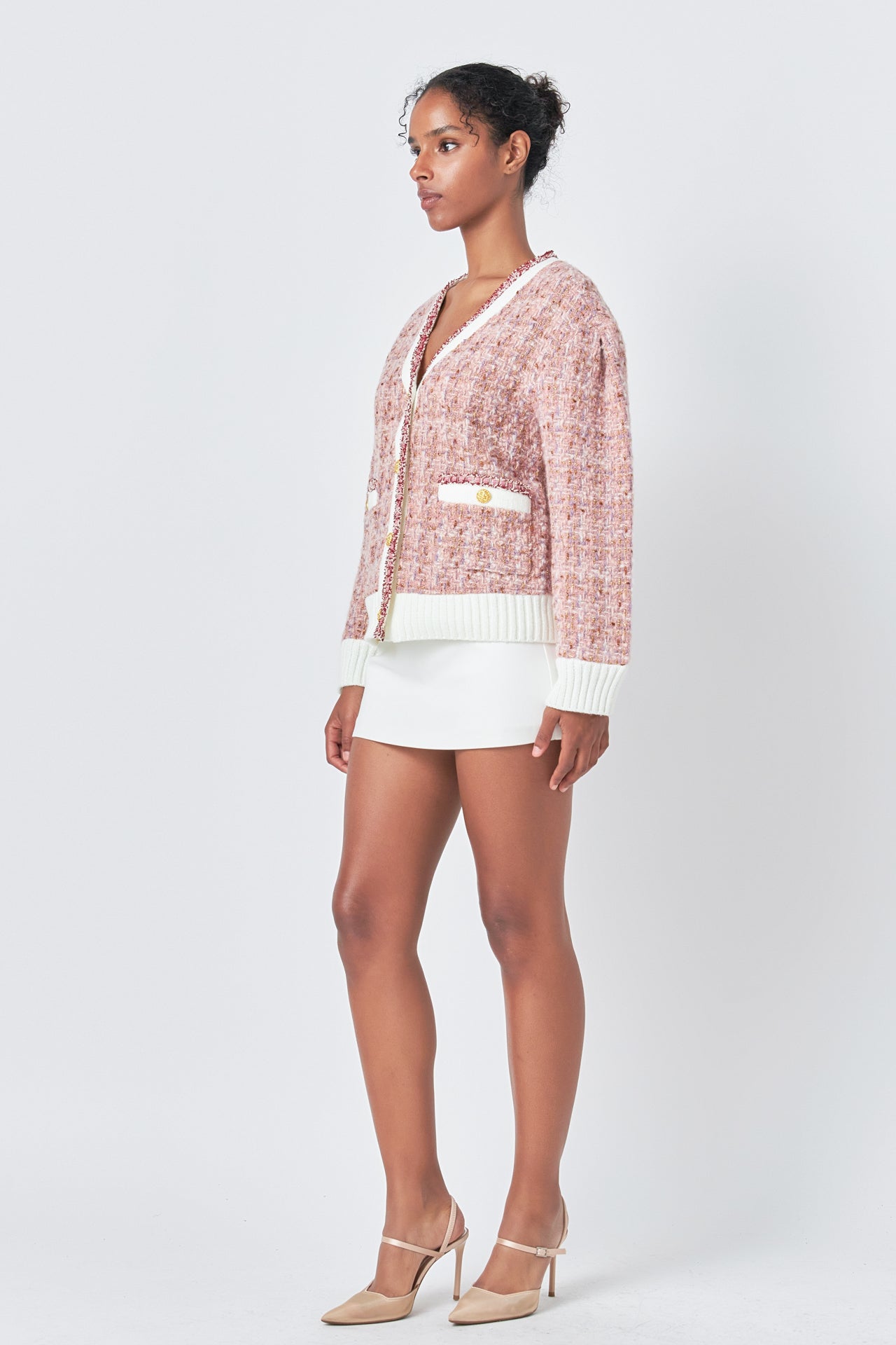 Premium Boucle Cardigan – Endless Rose