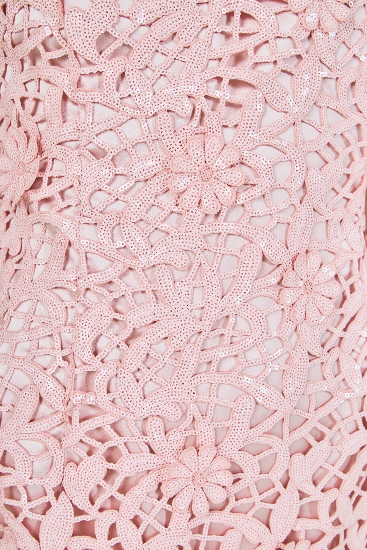 3D Sequined Lace Mini Dress – Endless Rose
