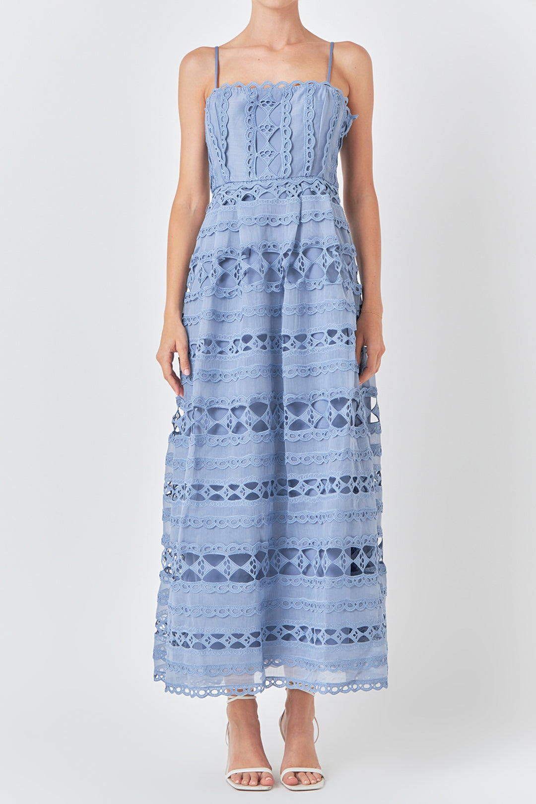 Combination Lace Maxi Dress – Endless Rose