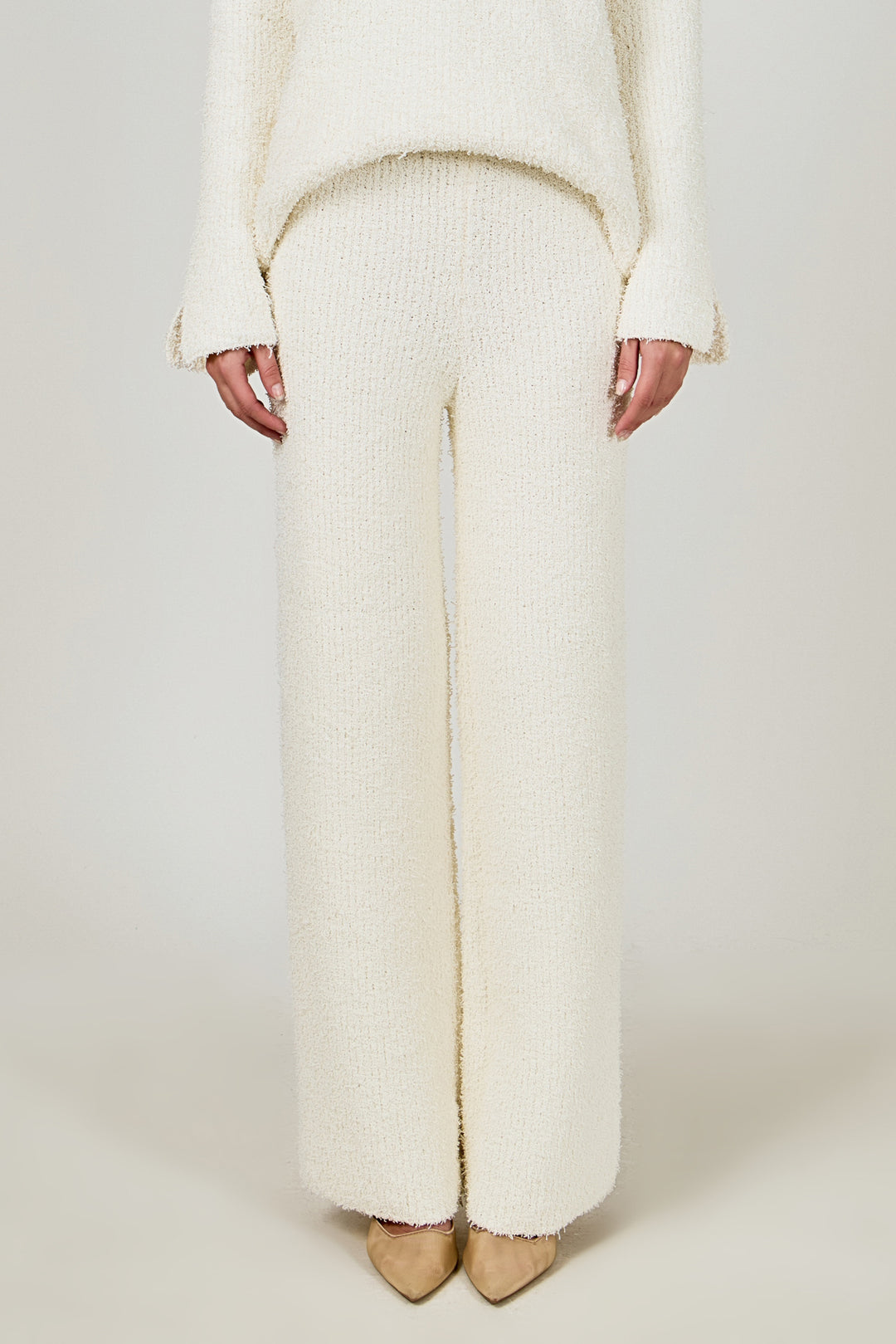 Textured Fuzzy Knit Pants – Endless Rose