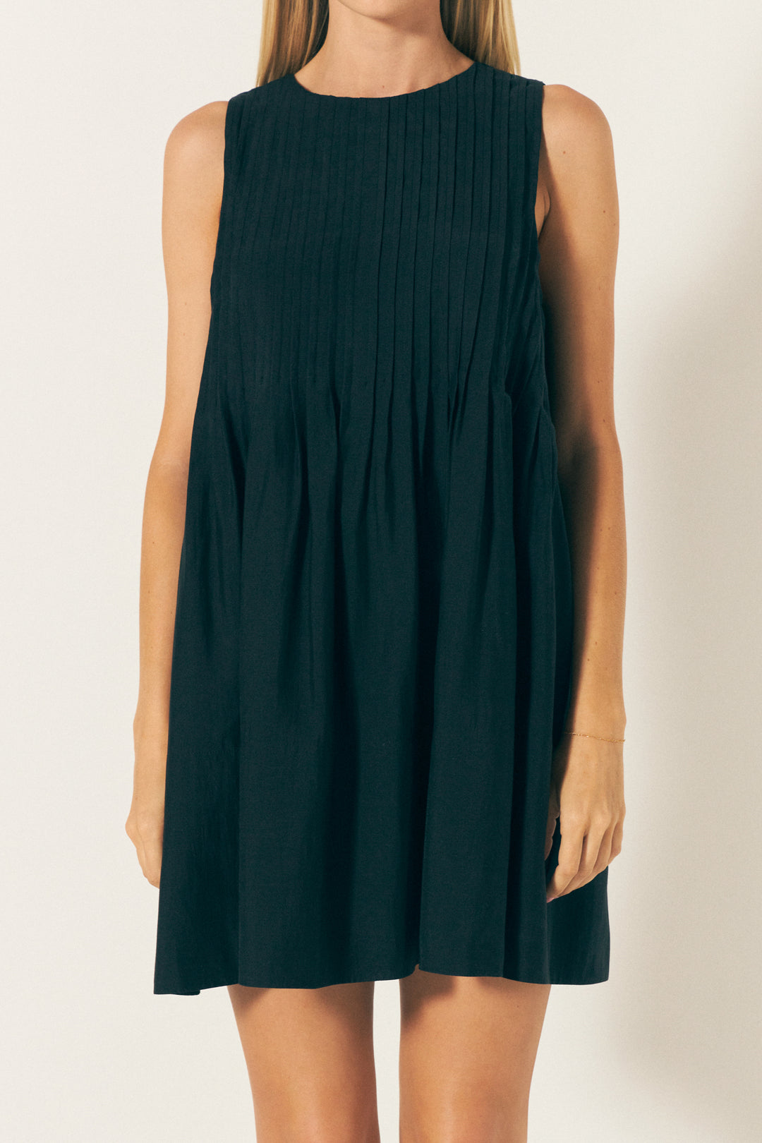 Pintuck Voluminous Mini Dress – Endless Rose