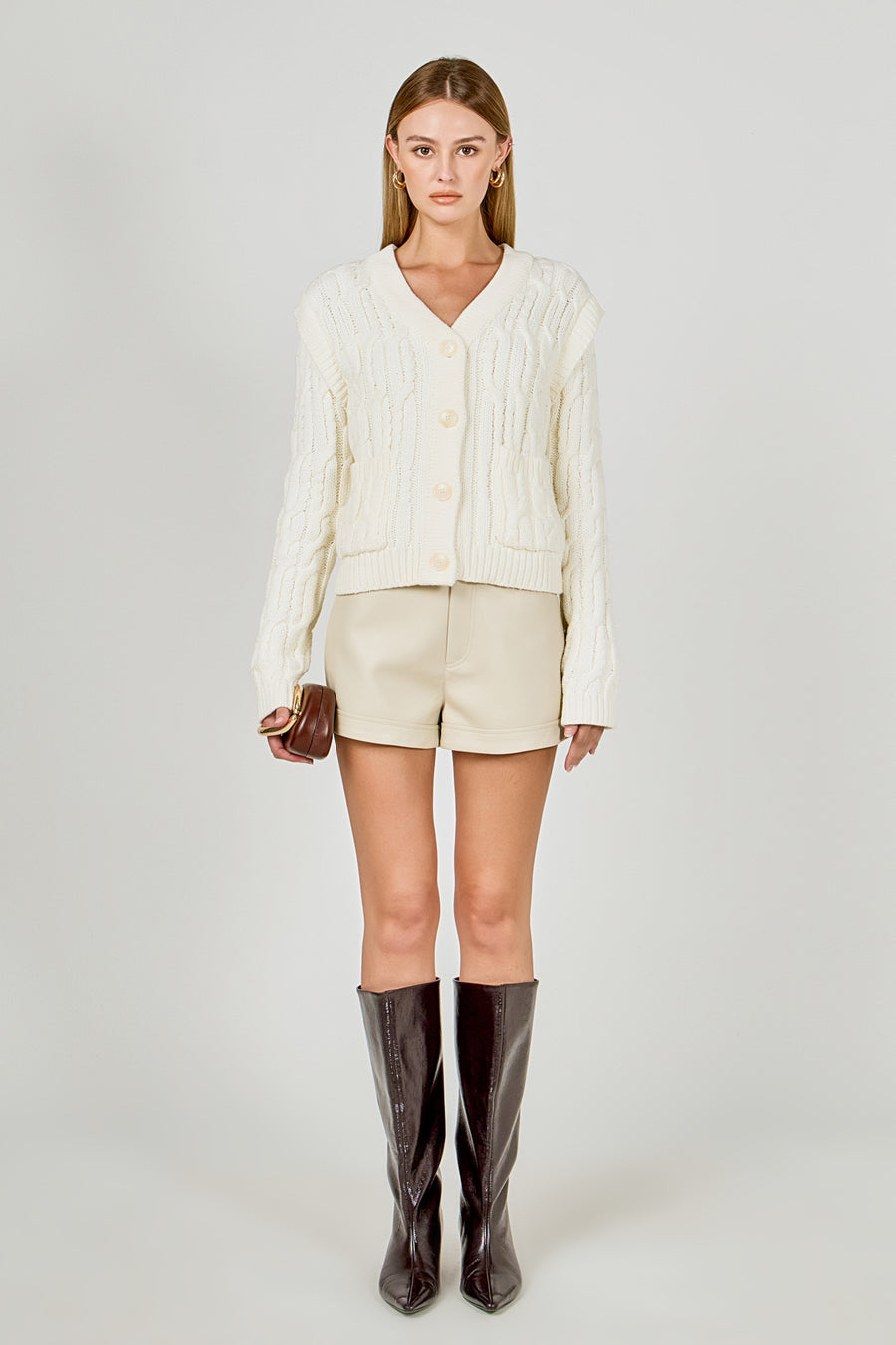 Cable Knit Cardigan – Endless Rose