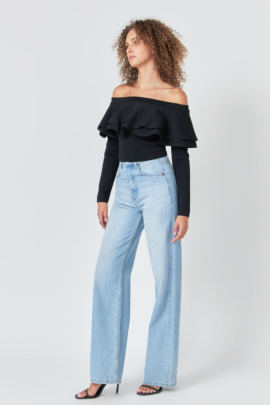 Off-The-Shoulder Knit Top – Endless Rose