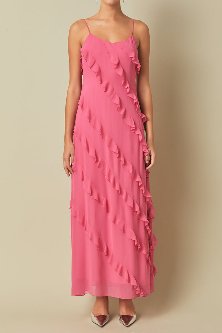 Slip Ruffled Dress – Endless Rose