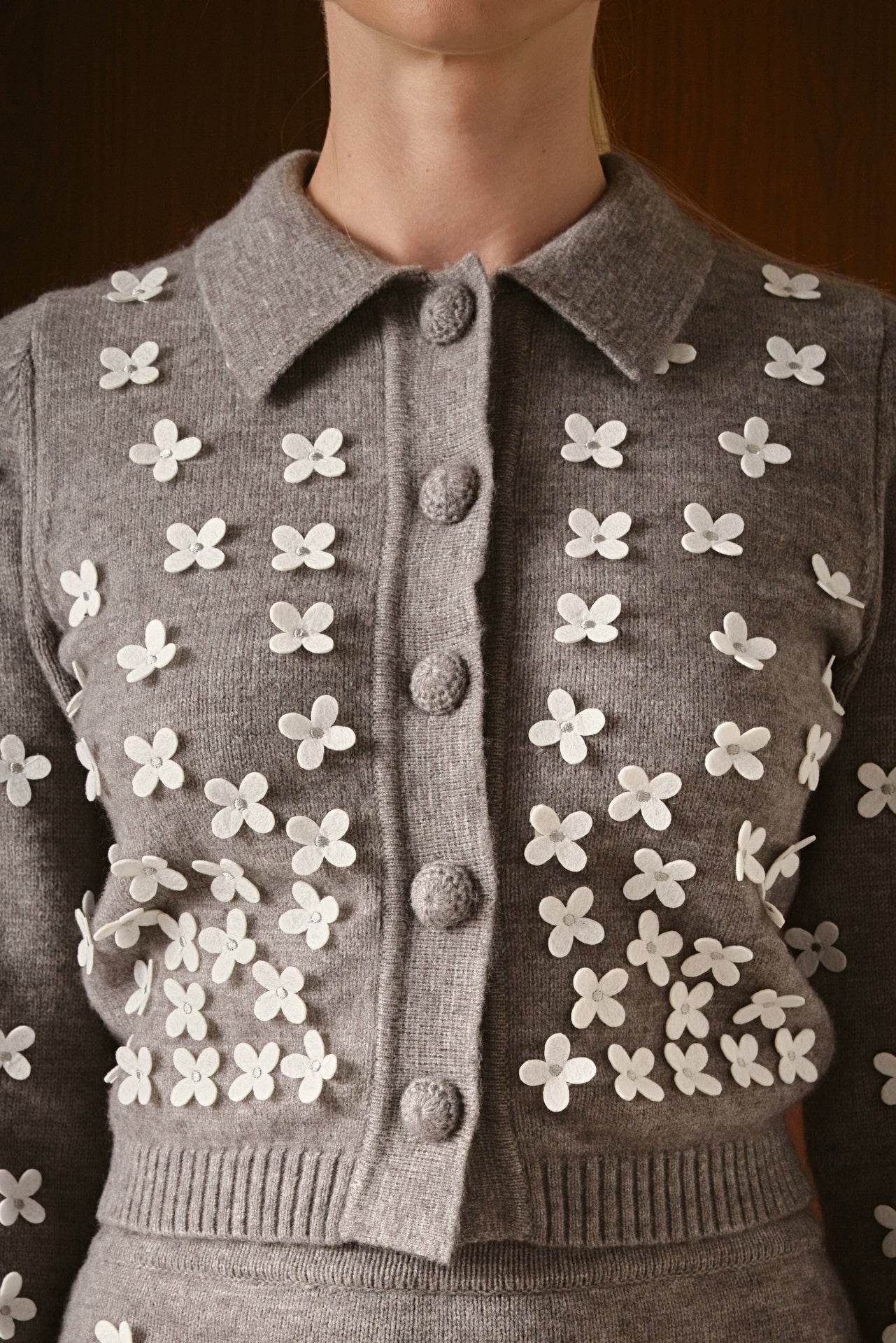 Flower Detail Knit Cardigan – Endless Rose