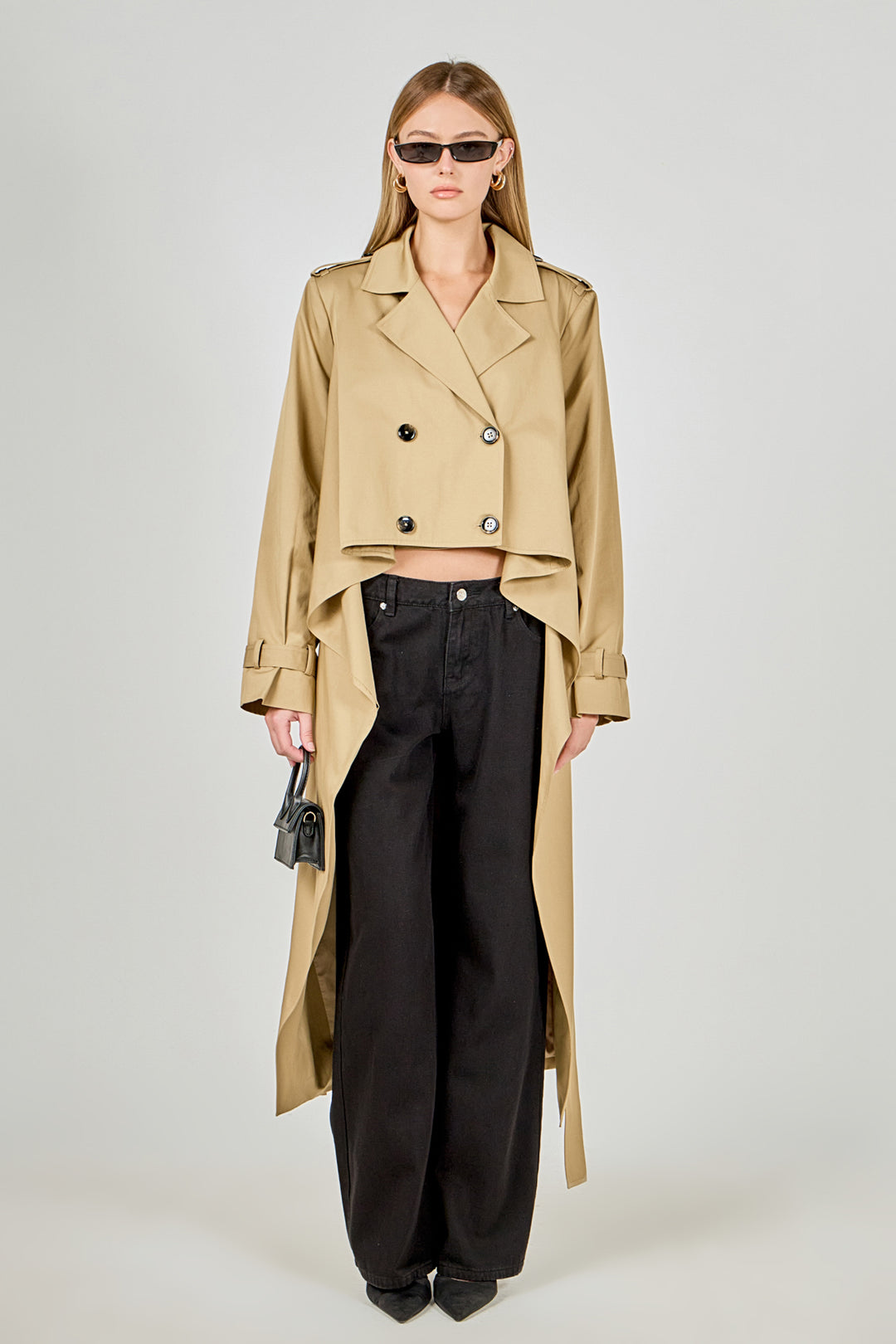 High Low Trench Coat – Endless Rose