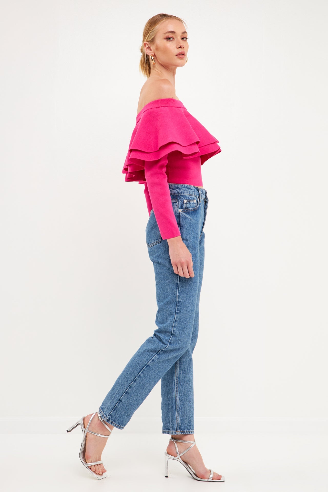 Off-The-Shoulder Knit Top – Endless Rose